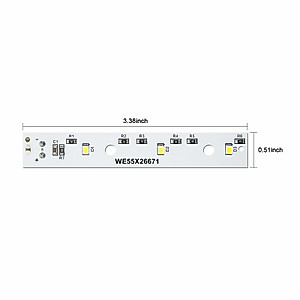 Replacement LED Light Fits for GE Refrigerator WR55X26671 PS11767930 AP6035586