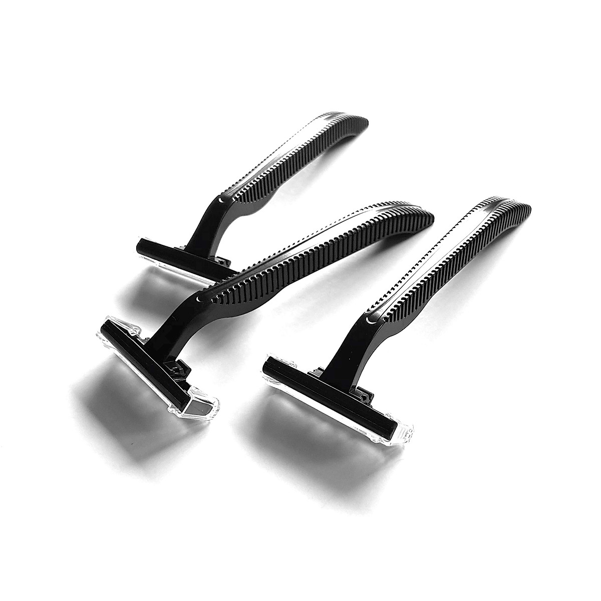 100 Box of Bullet Blades Black Razor Blades Disposable Stainless Steel Hospitality Quality Shavers High End Twin Blade Razors for Men and Women