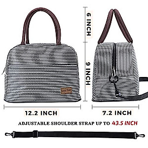 Lunch Bag Large Insulated Lunch Bags for Women Men Cooler Tote Bag Adult Lunch Box Organizer Holder Container with Removable Shoulder Strap