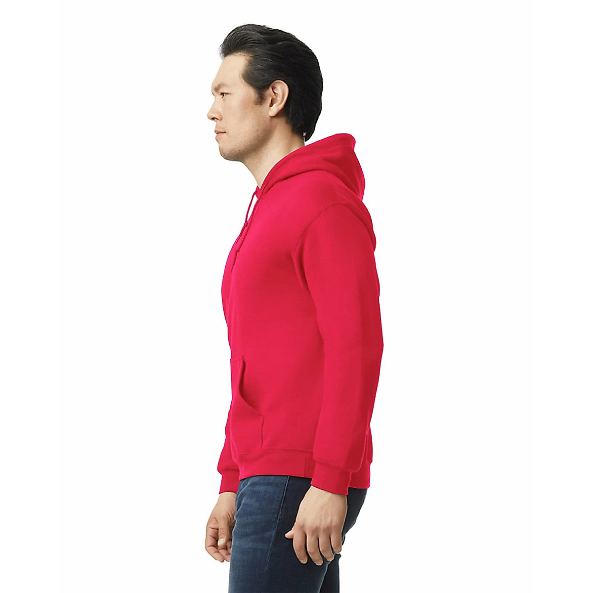 Gildan Adult Fleece Hoodie Sweatshirt, Style G18500, Multipack, Red (1-Pack), Large
