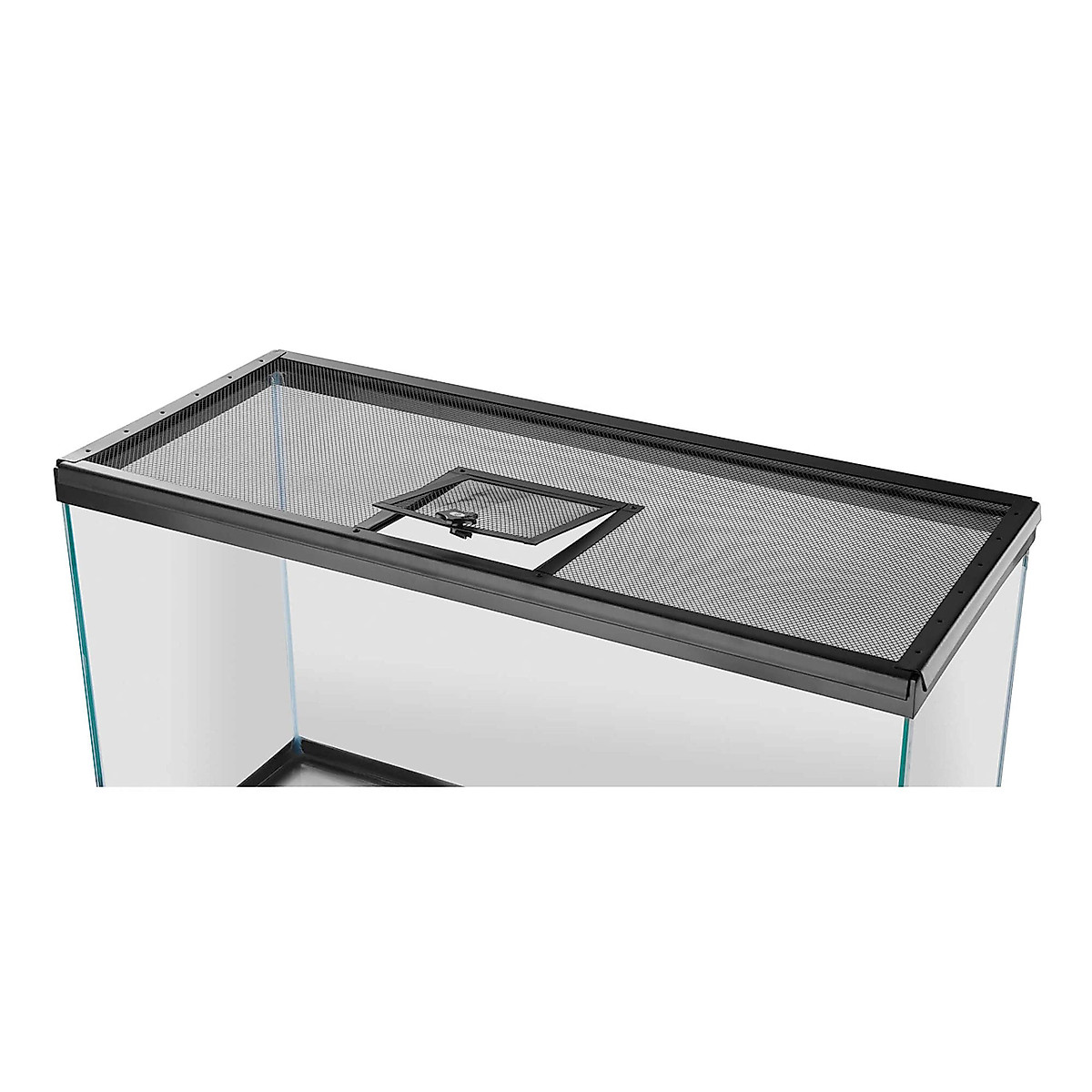 Zilla Pet Reptile Terrarium Fresh Air Screen Cover with Hinged Door 20" x 10"