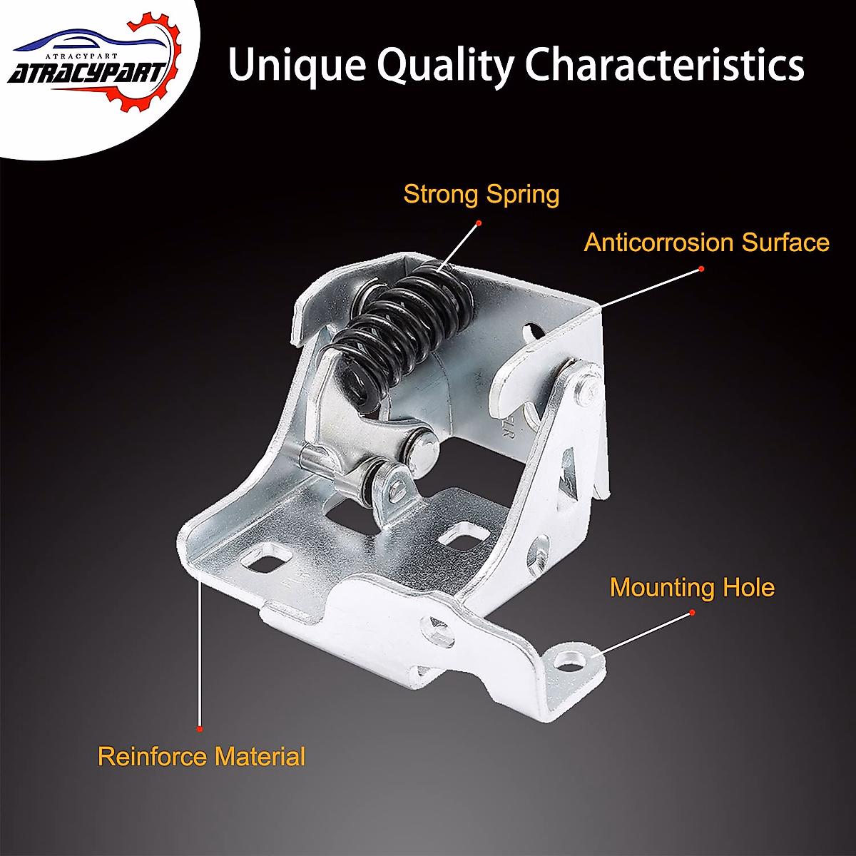 Lower Door Hinge Front Right Passenger Side | Replacement for 2007-2014 Chevy Silverado Suburban Tahoe Avalanche GMC Sierra Yukon Cadillac Escalade | Replaces# 20969646