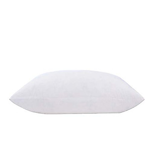 L' COZEE Premium Feather and Down Pillow Insert, Decorative Throw Stuffer Inserts, Hypoallergenic, Cotton Cover, White (17x17)'