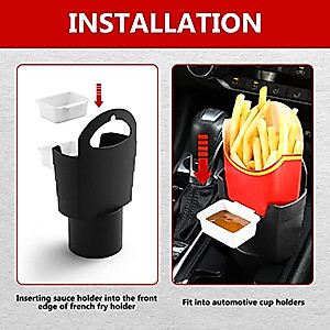 French Fry Holder and Sauce Holder Set, White Elephant Gift Idea for Adults, Stocking Stuffers for Men and Women