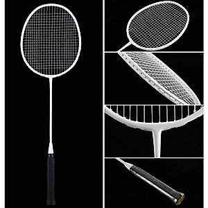 Senston Badminton Racket, Lightweight Badminton Rackets Set with 6 Nylon Shuttlecocks for Outdoor, Backyards, Gym, Pack of 4