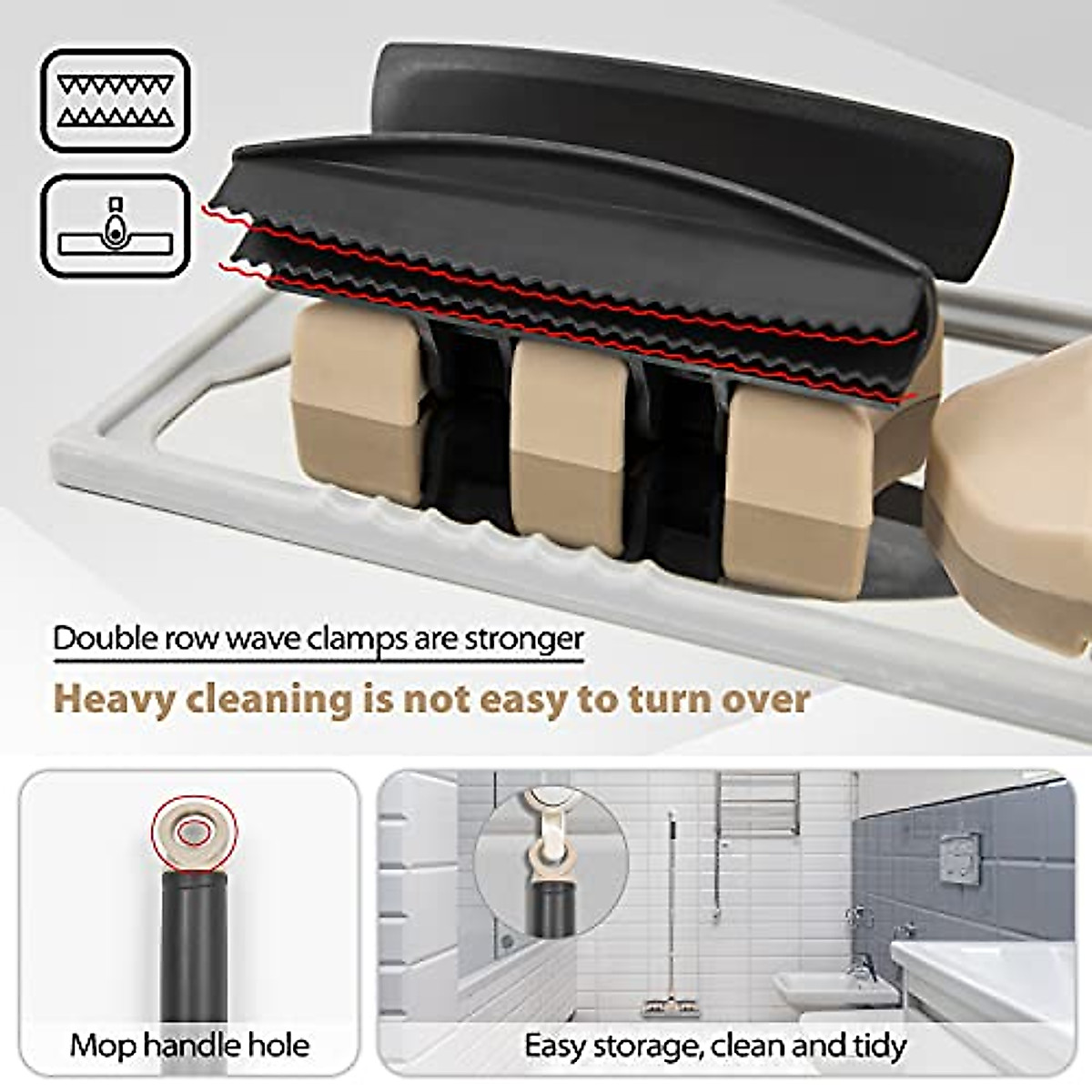 VAIIGO Professional Microfiber Hardwood Floor Mop, Flat Mops with 5 Pieces Reusable Washable Pads for Home and Office Wet or Dry Floor Cleaning (Sky Blue)