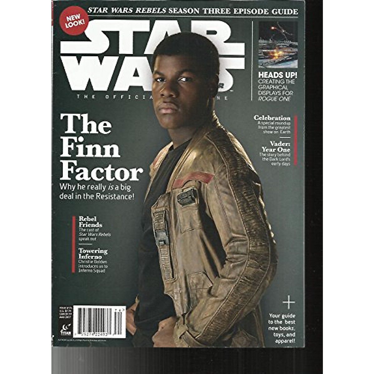 STAR WARS MAGAZINE, THE FINN FACTOR AUGUST, 2017 ISSUE # 174