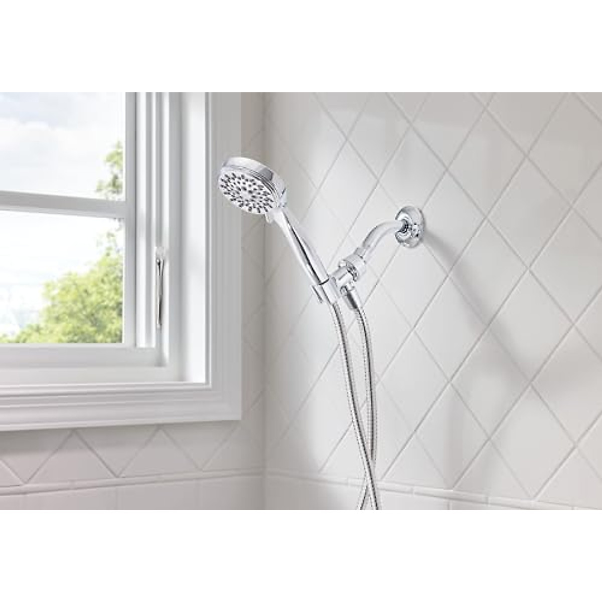 Moen 20016 Ignite Dual Hand Held And Multi Function Shower Head Combo Package With Hose And Diverter, Chrome, 3.75"