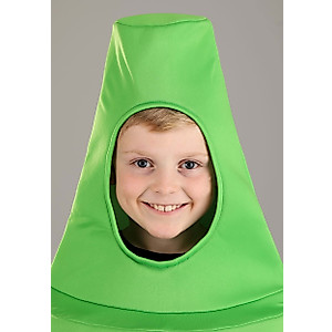 Green Crayola Crayon Kids Costume Pullover Tunic with Hood, Foam Backed