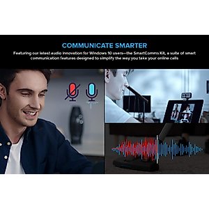 Creative Live! Cam Sync 1080p V2 Full HD Wide-Angle USB Webcam with Auto Mute and Noise Cancellation for Video Calls, Improved Dual Built-in Mic, Privacy Lens Cap, Universal Tripod Mount…