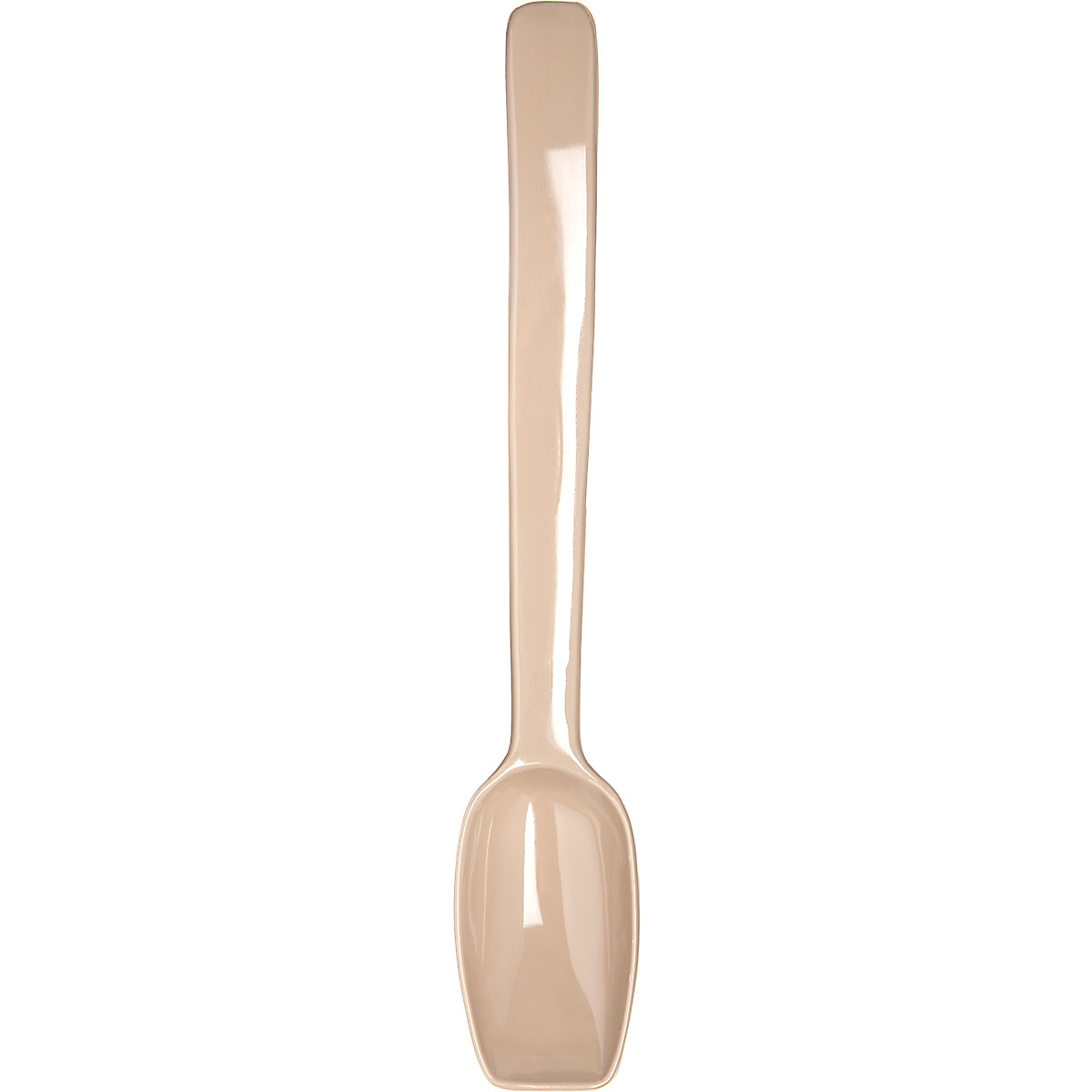 Carlisle FoodService Products Plastic Solid Spoon, 9 Inches, Beige, (Pack of 12)