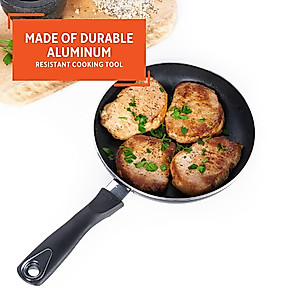 IMUSA USA Nonstick Bistro Saute Pan 8-Inch, Black
