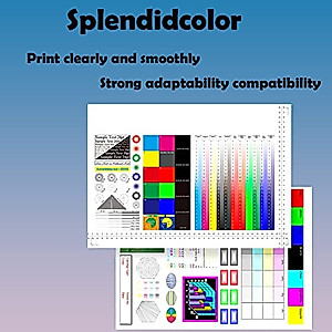 SPLENDIDCOLOR 7500 Toner Remanufactured Phaser 7500 Toner Cartridge 106R01436 106R01437 106R01438 106R01439 Replacement for Xerox Phaser 7500 7500N 7500DN 7500V 7500DT 7500YD 7500DX Printer.