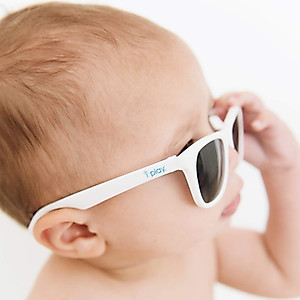 i play. by green sprouts baby-boys Flexible Sunglasses,White,0-2yr