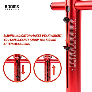 Booms Fishing TS1 Aluminum Tube Spring & Hook Scale 50LB/22KG