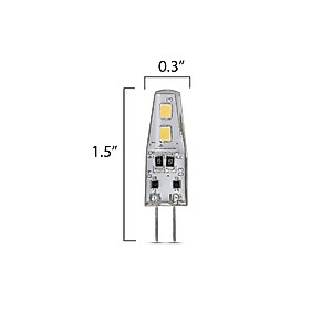 Feit Electric BP10G4/830/LED/6 10-Watt EQ DM G4 Base Capsule Specialty LED Light Bulb, 6-Pack