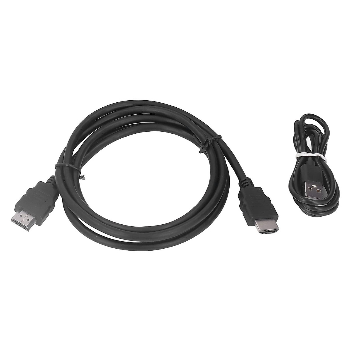 Uxsiya Secondary Screen, ABS Auto Shutdown High Definition Computer Display Monitor Easy Operation Stepless Bright Adjustment with 2pcs Cable for Home Instrumentation