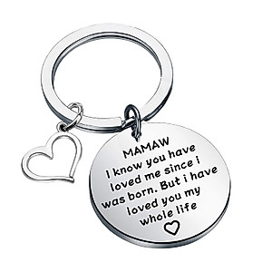 MAOFAED Mamaw Gift Mother’s Day Gift Grandma Thank You Gift I Have Loved You My Whole Life (mamaw i know)