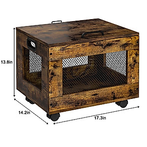 X-cosrack Rolling File Cabinet, Hanging File Organizer Box with Lid for Home Office, Small Filing Cabinet with Wheels Under Desk, Mobile Files Storage Cart, Letter & Legal Size