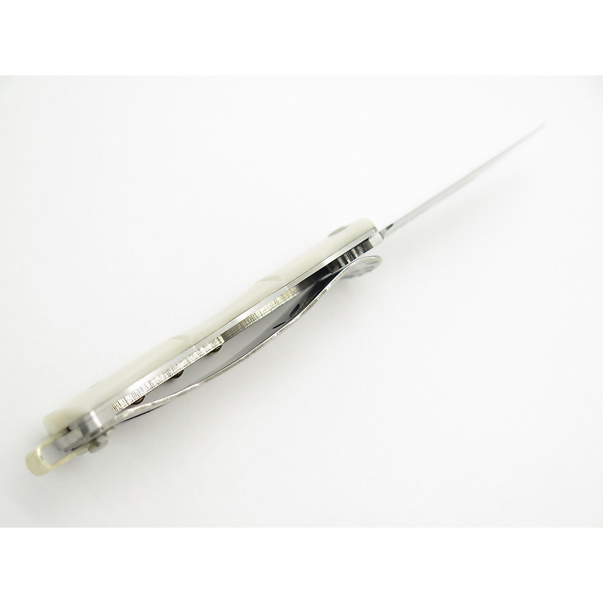 Mcusta Seki Japan Shiro-Take MC-153 AUS-8 Bamboo Folding Money Clip Pocket Knife