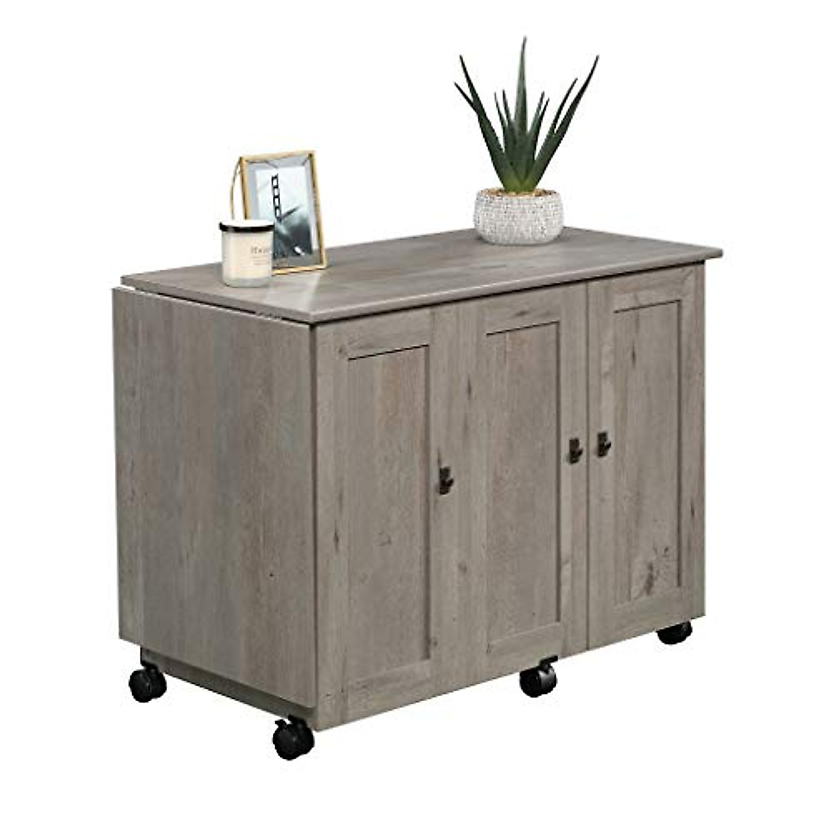 Sauder Miscellaneous Storage Sewing/Craft Cart, Mystic Oak finish