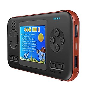 Generic Brands Portable Handheld Game Console and Power Bank, Retro Game Console with Built in Games 416, Classic Video Game Console for Kids Adult