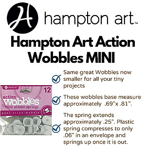 Hampton Art Mini 12pc Action Wobbles