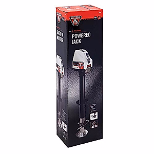 Bulldog 500200 Powered Drive A-Frame Tongue Jack with Spring Loaded Pull Pin - 4000 lb. Capacity (White Cover)