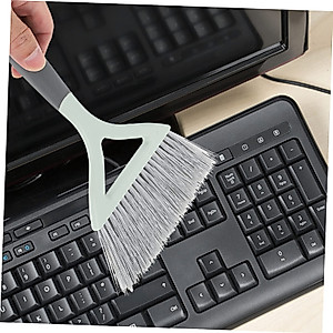 1 Set Broom Dustpan Keyboard Cleaning Brush Table Cleaning Tool Small Dust Pans Desktop Cleaning Broom Kitchen Desktop Dustpan Home Cleaning Accessory Cleaning Kit Plastic Green SOESFOUFU