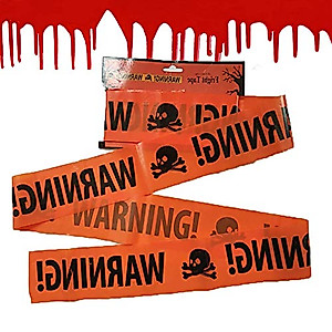 CupaPlay 6M/20FT Halloween Caution Tapes,Halloween Warning Tape,Halloween Party Haunted House Props