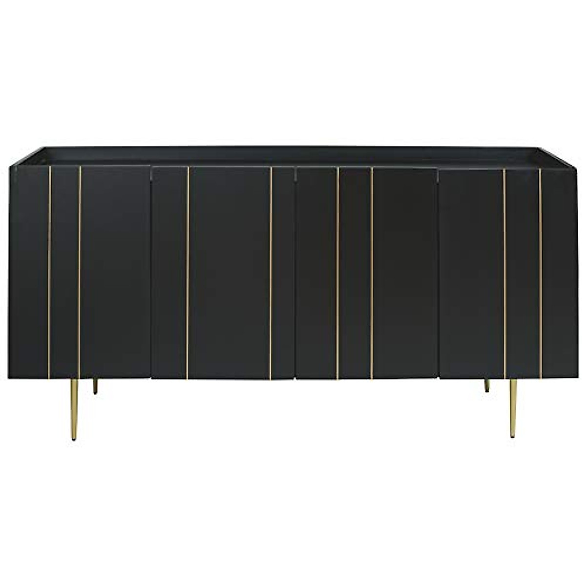 Signature Design by Ashley Brentburn Contemporary Accent Cabinet or TV Stand, Black