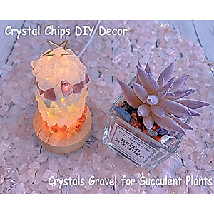 XIANNVXI Aquarium Gravel Rocks Fluorite Tumbled Chips Stone Crystals Pebbles Succulent Fish Tank Decorative Stones Natural Healing Crystals Bulk 0.87 lbs