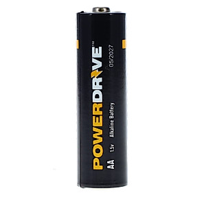 PowerDrive LDR618PK Alkaline AA Batteries - 18-Pack