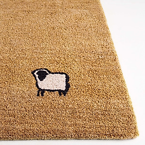 SAFAVIEH Himalaya Collection Area Rug - 6' x 9', Gold, Handmade Wool, Ideal for The Living Room, Bedroom, Dining Room (HIM451D-6)