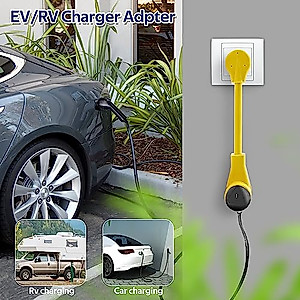 NEMA 10-30P to 14-50R EV Charger Adapter, BOEASTER 30A Dryer Plug to 50A 14-50 EV Conversion Adapter for Level 2 EV Charging and Tesla