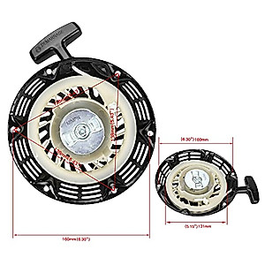 GREHUA Pull Recoil Starter Brake Handle Lever for CT200U BT200X CT200U-EX Predator 212cc 196cc 6.5hp GX160 GX200 Baja Warrior MB165 Massimo TrailMaster MB200 Hammerhead 80T Go Kart Mini Bike Parts