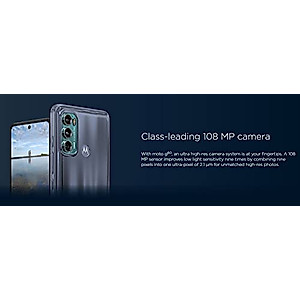 Moto G60 (128GB, 6GB) 6.8" 120Hz, 108MP Camera, Snapdragon 732, GSM Unlocked (T-Mobile, AT&T, Metro, Global) 4G LTE International Model XT2135-2 (w/Fast Car Charger, Dynamic Gray) (Renewed)