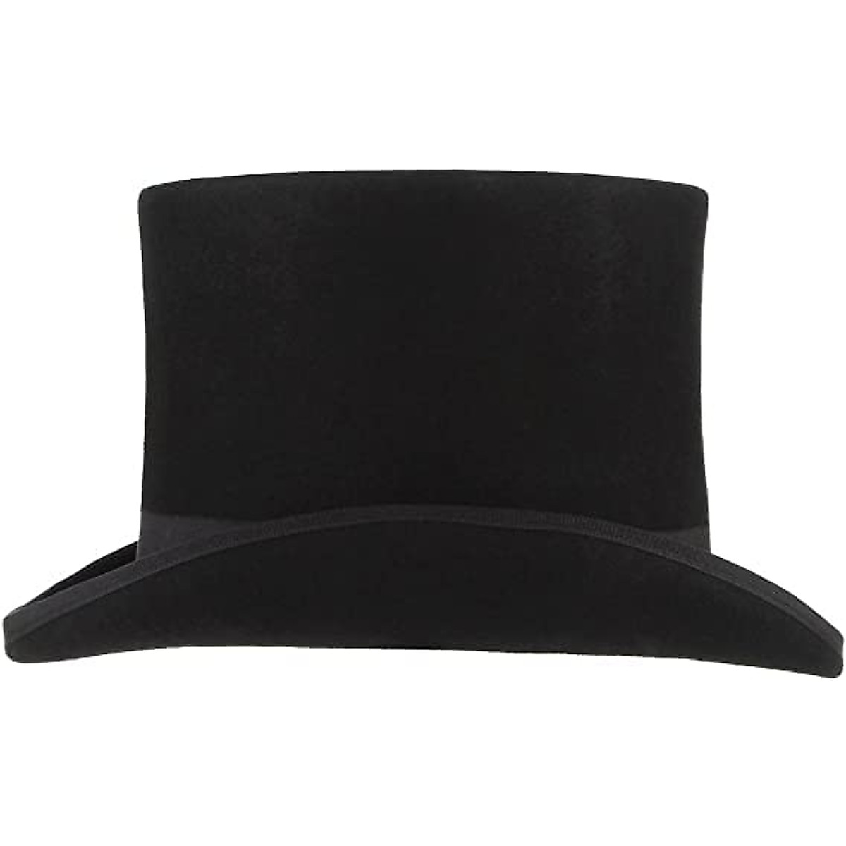 GEMVIE Men's Wool Felt Stage Magic Adults Costume Tall Top Hat 6.7" High Black XL 60-62cm