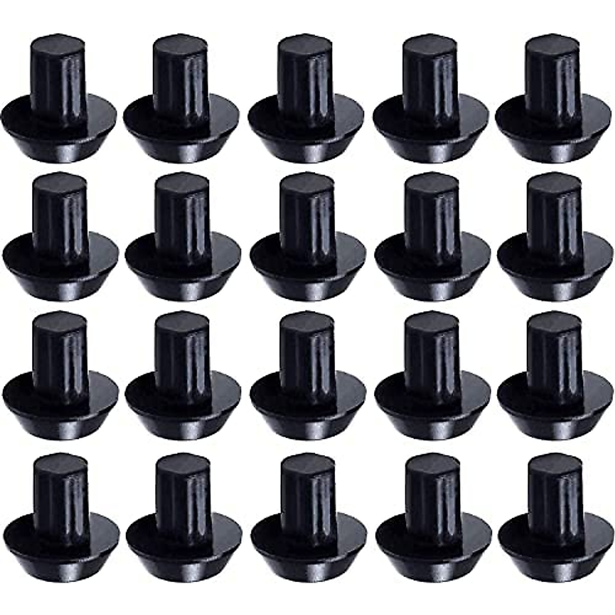 Ultra Durable WB2K101 Range Burner Grate Rubber Feet Kit Replacement by Blue Stars - Exact Fit for GE Kenmore Hotpoint Burner Grate - Replaces WB02K0101 247410 AP2622260 PS241358 - Pack of 20