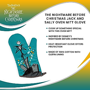 The Nightmare Before Christmas Jack and Sally Oven Mitt Glove