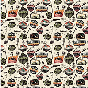 Stesha Party Explorer Outdoor Adventure Enthusiast Wrapping Paper - 30 x 20 Inch (3 Sheets)