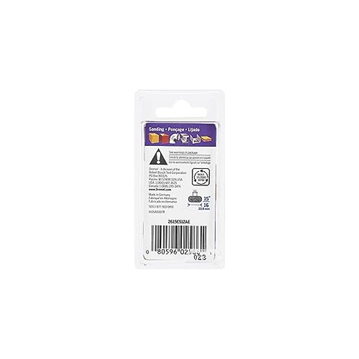 Dremel 512E EZ Lock Fine Grit Finishing Abrasive Buffs, Pack of 2 , Silver