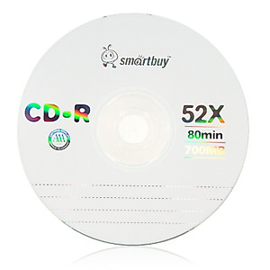 Smartbuy 300-disc 700mb/80min 52x CD-R Logo Top Blank Data Recordable Media Disc