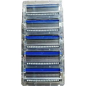 Rudca Food Bundle Men's Refill Razor Blade Cartridge, 10 Cartridges, fit any Schick or Wilkinson Hydro 3, Hydro 5 & Hydro Silk Razor and 3 Rudca Food Peppermints Candies