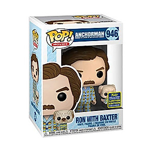 Funko Pop! Movies #946 Anchorman Ron with Baxter (2020 Summer Convention Exclusive)