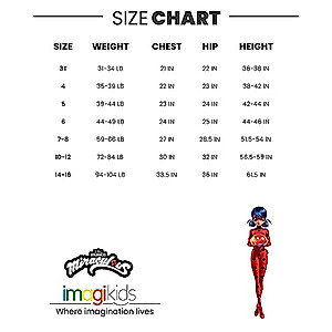 Miraculous Ladybug Little Girls Nightgown Pajamas Black/Red 7-8