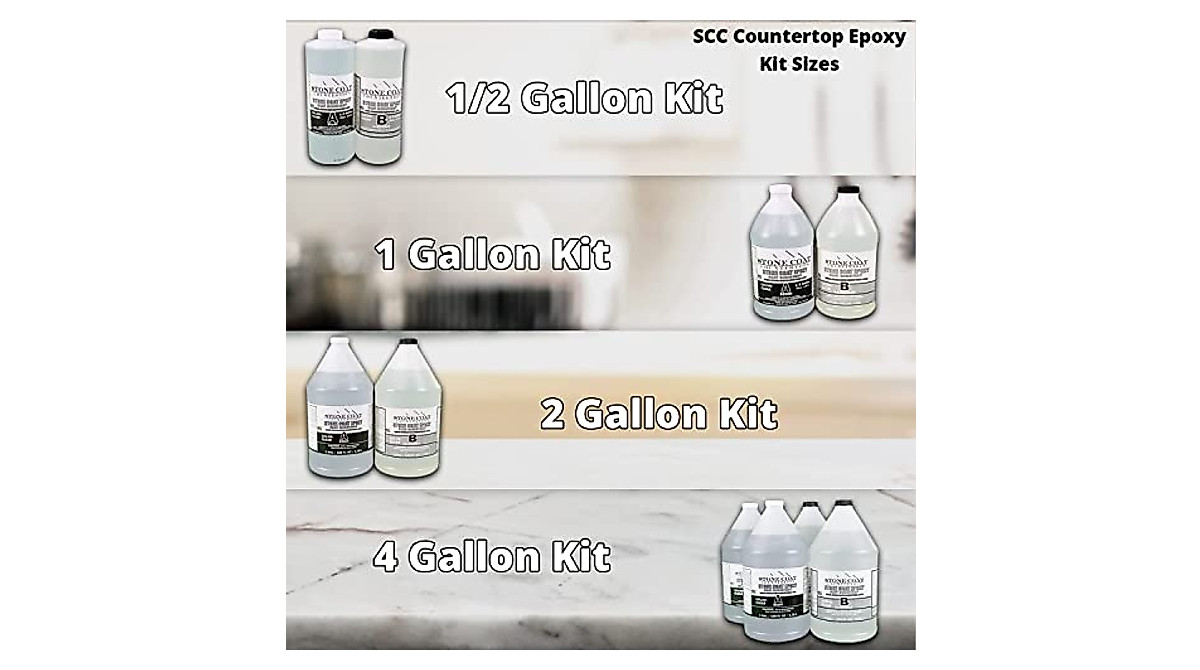 Stone Coat Countertops Epoxy Kit - DIY 2 Gal for Stunning Surfaces