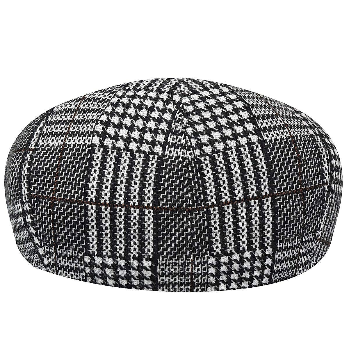 Kangol Pattern Flexfit Cap - Black Plaid/S/M Black Plaid, Small-Medium