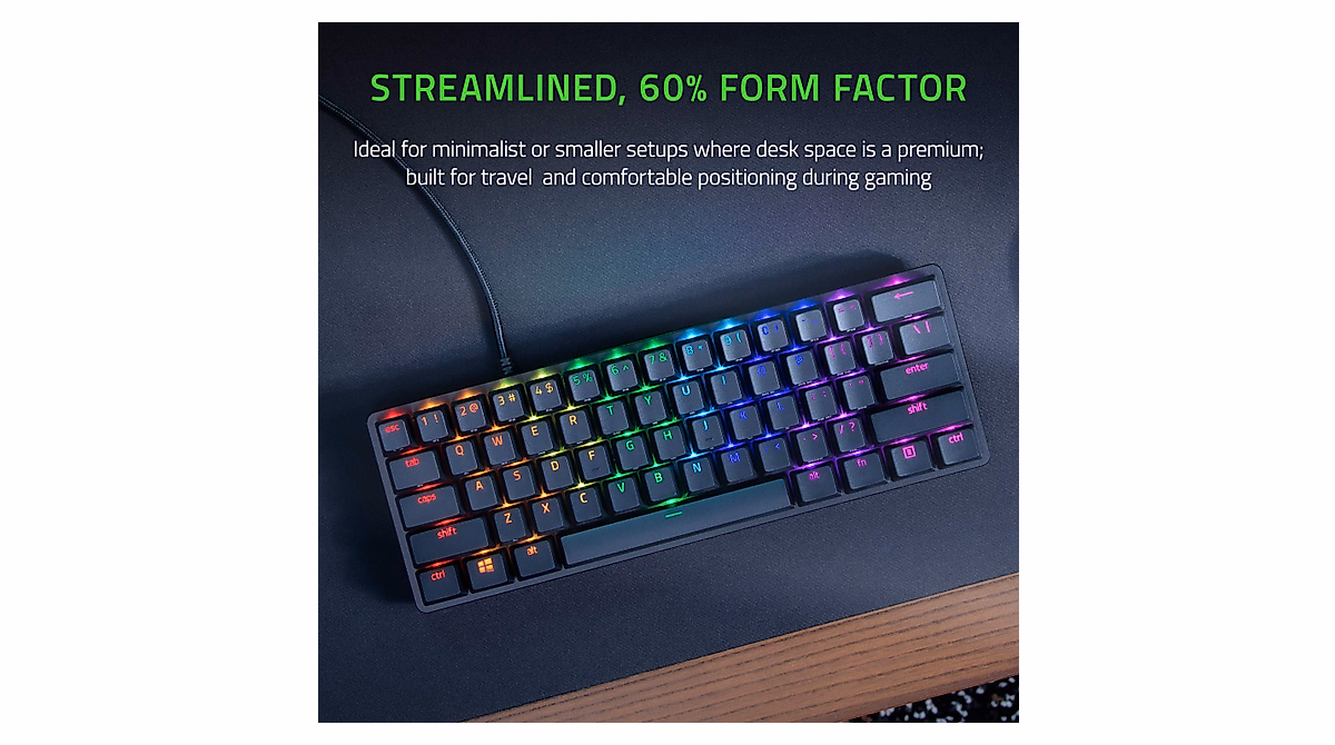 Razer Huntsman Mini 60% Gaming Keyboard - Fast Optical Switches