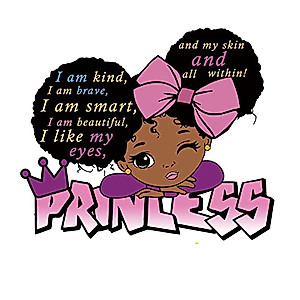 Wall Decals for Girls Bedroom, Black Girl Magic Inspirational Quote Wall Decal, Pink Room Decor African American Wall Sticker for Nursery Playroom Bedroom Living Room Wall Decor